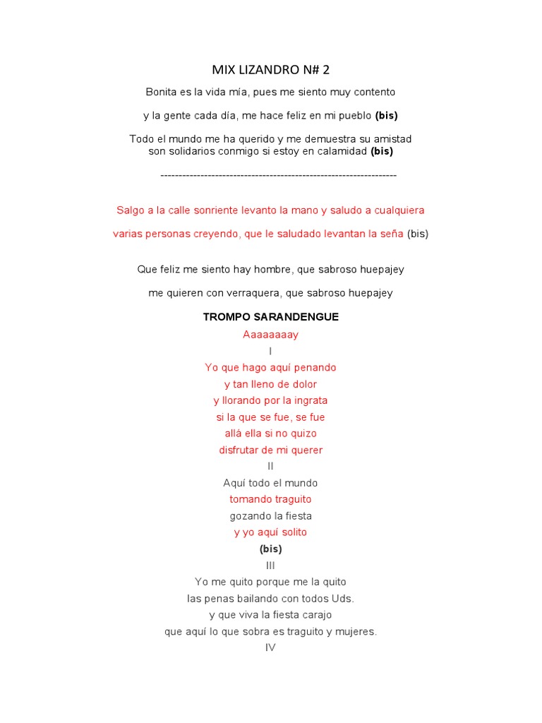 Mix Lizandro N 2 | PDF