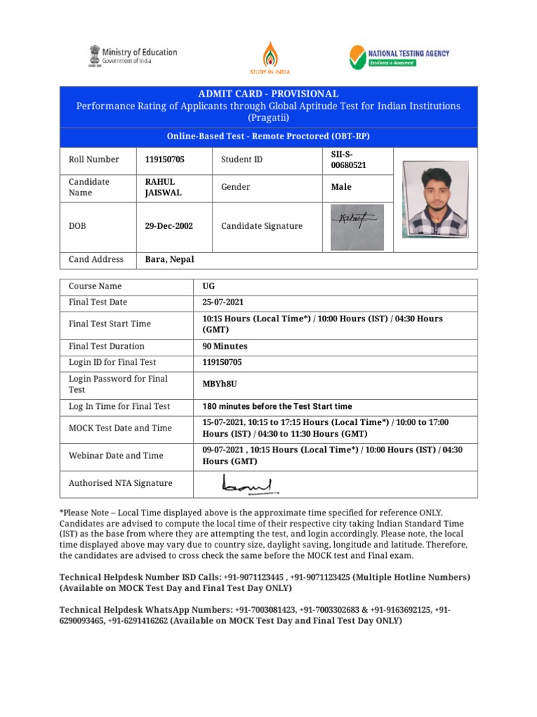 Admit Card - Candidate Login | PDF | 64 Bit Computing | Microsoft Windows