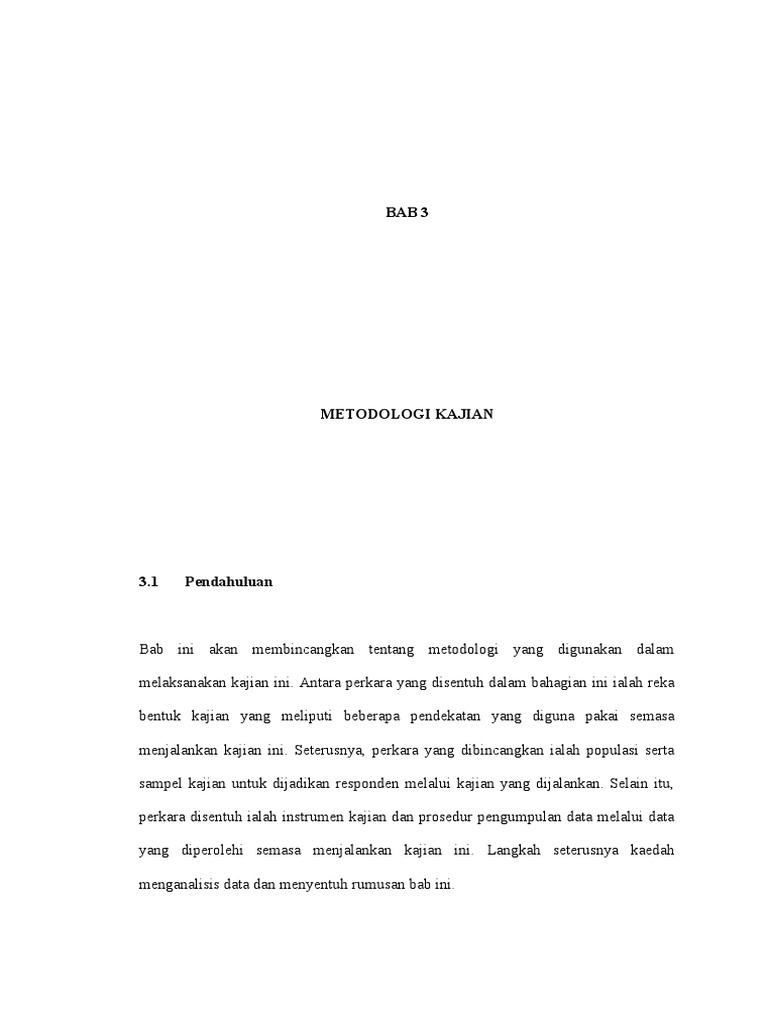 Bab 3 - Draf Kedua | PDF