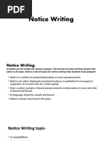 Notice Writing For Class 7 | PDF