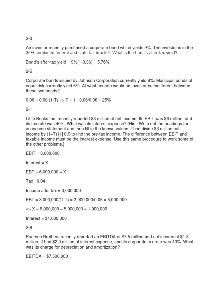 Bond After-Tax Yield Calculator | PDF | Retained Earnings | Net Income