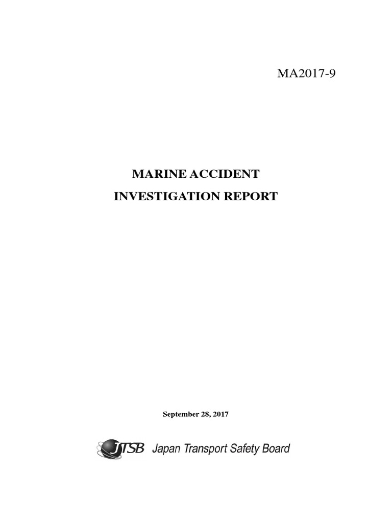 Incident Report Example | PDF | Anchor | Ships