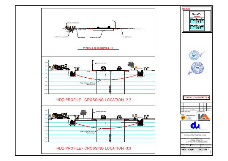 Underground Utilities Cross Section Diagram | PDF | Civil Engineering