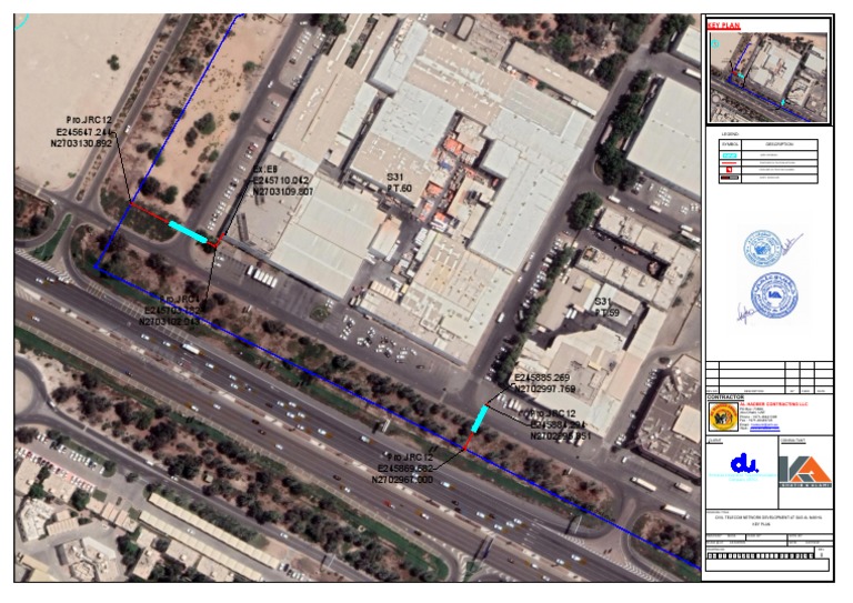 Pro - JRC12 E245647.244 N2703130.892: Existing Du Duct Route | PDF ...