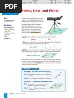 Points, Lines, and Planes: Lesson 1-1 | PDF