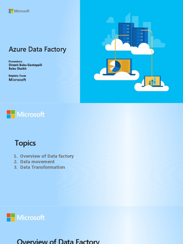 Azure Data Factory | PDF | Microsoft Azure | Representational State ...