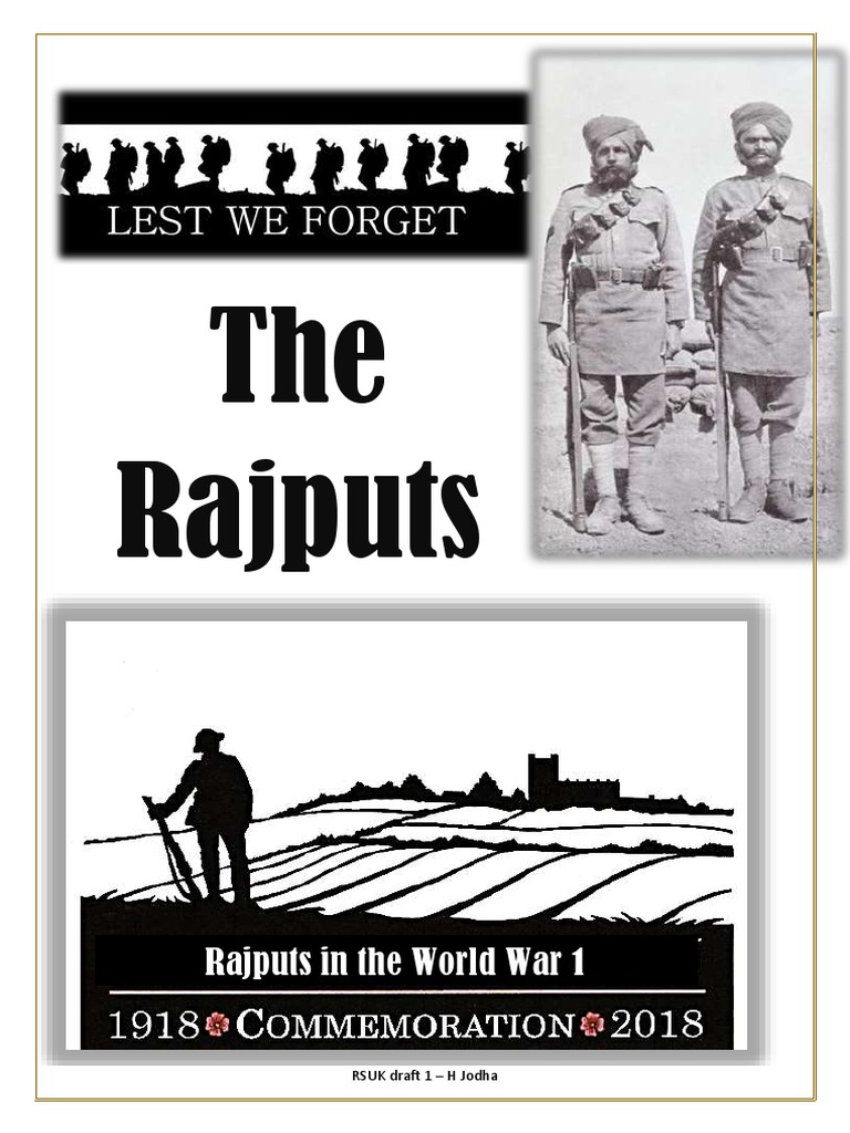 Rajputs and First World War | PDF | Military | Armed Conflict