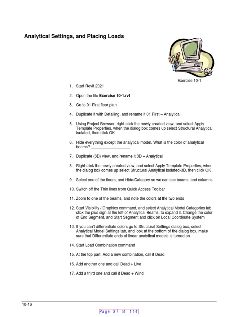 Pages From REVIT STRUCTURE 2021 - TUTORIAL - PRINT. | PDF | Computing ...