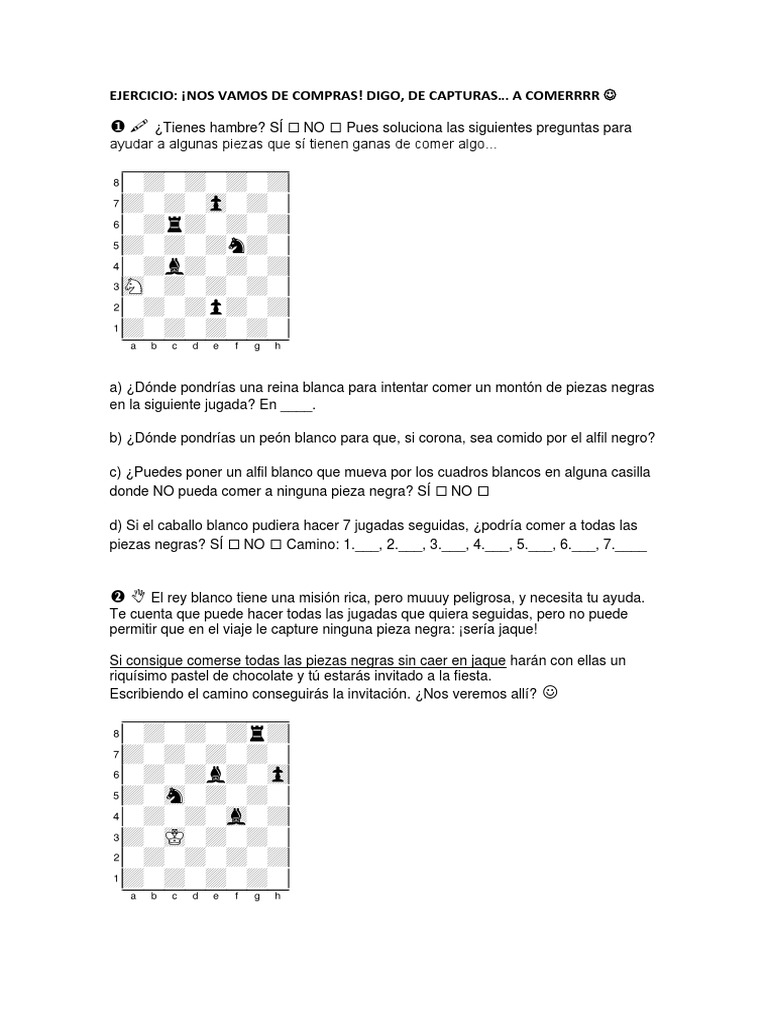 3 Ejercicio de Capturas | PDF | Teoría de juego | Juegos de mesa