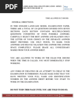 Communicative English Skills Final Exam | PDF