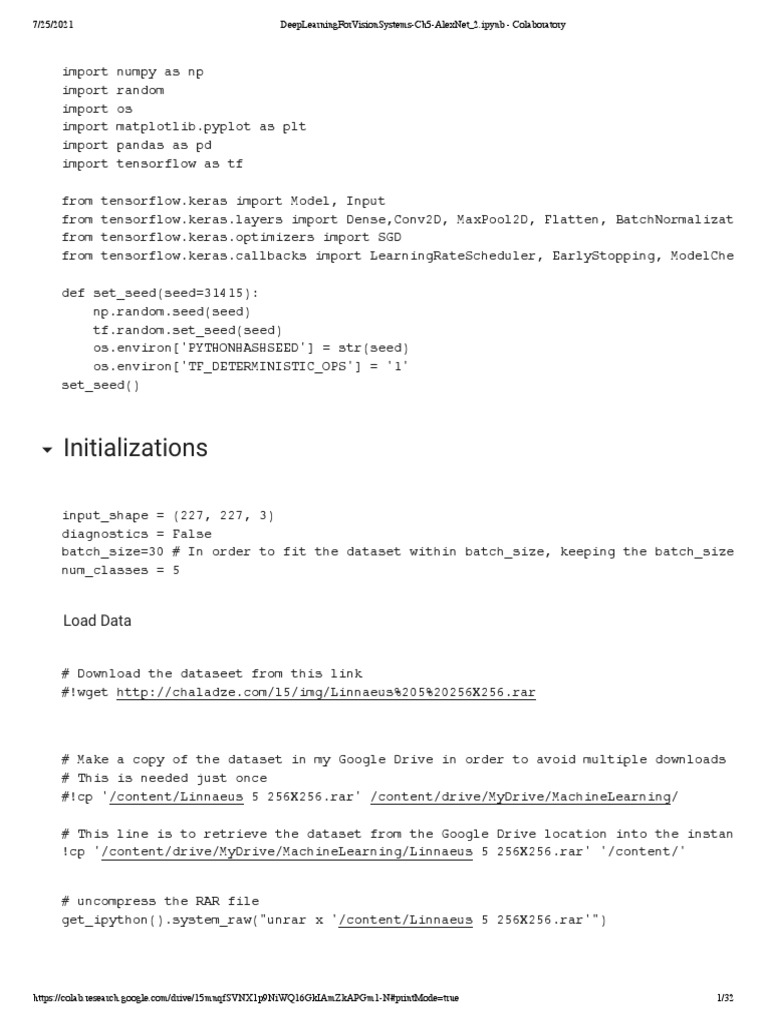 Deep Learning for Vision Systems Using AlexNet Model | PDF | Computer ...
