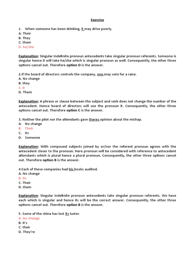 Pronoun Usage Quiz | PDF | Grammatical Gender | Pronoun