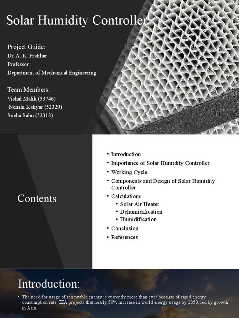 Solar Humidity Controller: Project Guide | Download Free PDF | Humidity ...