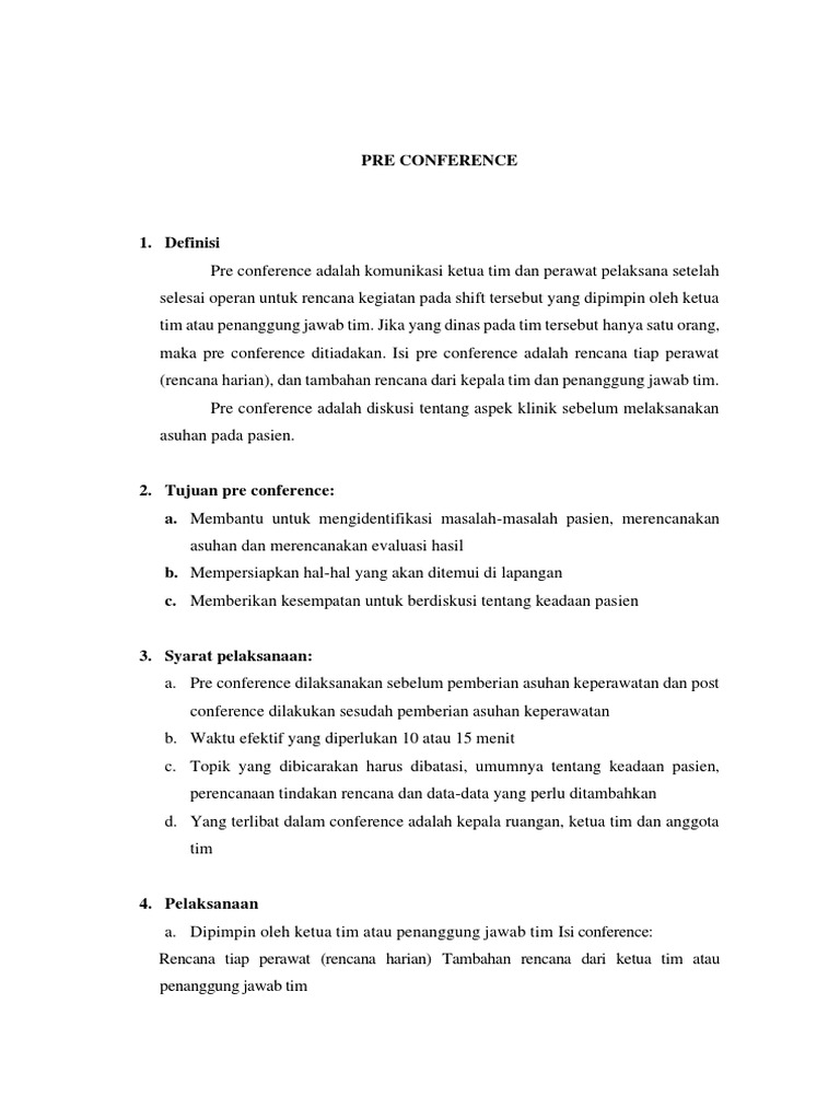 Pre Conference | PDF