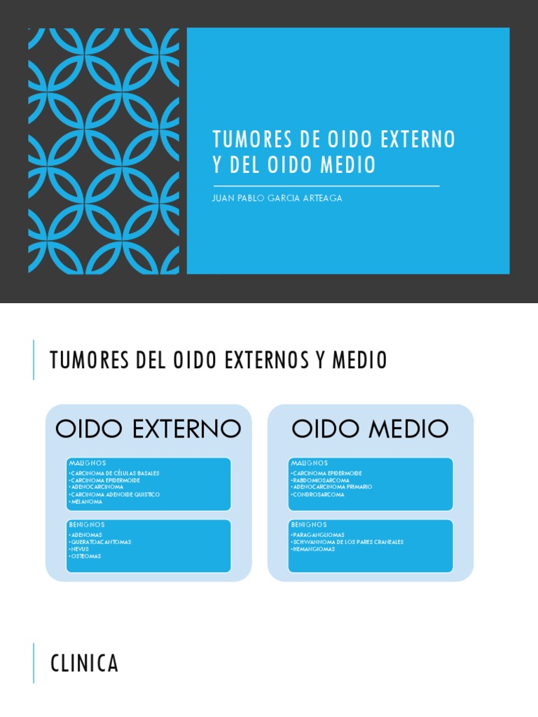 Tumores Del Oído Externo y Medio | PDF | Oído | Cáncer