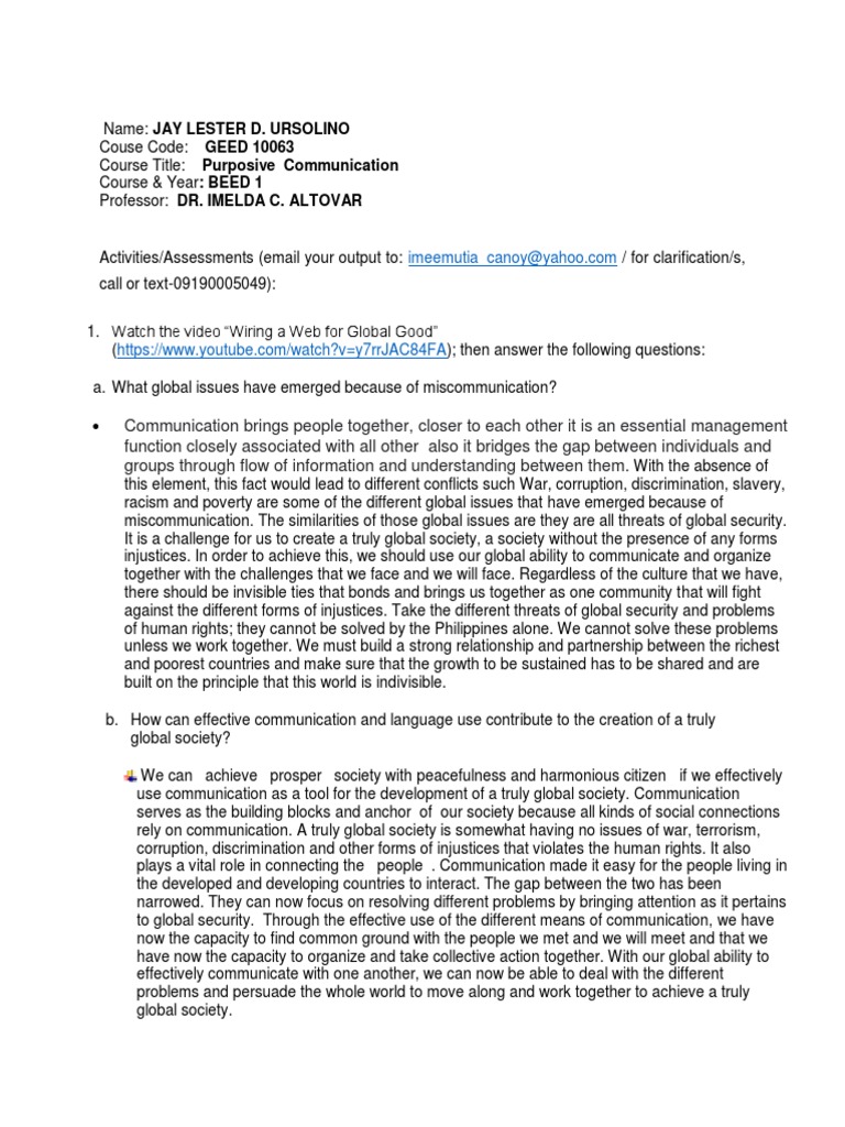 URSOLINO - JAY - LESTER - D. - BEED - 1 - GEED 10063 - Purposive ...