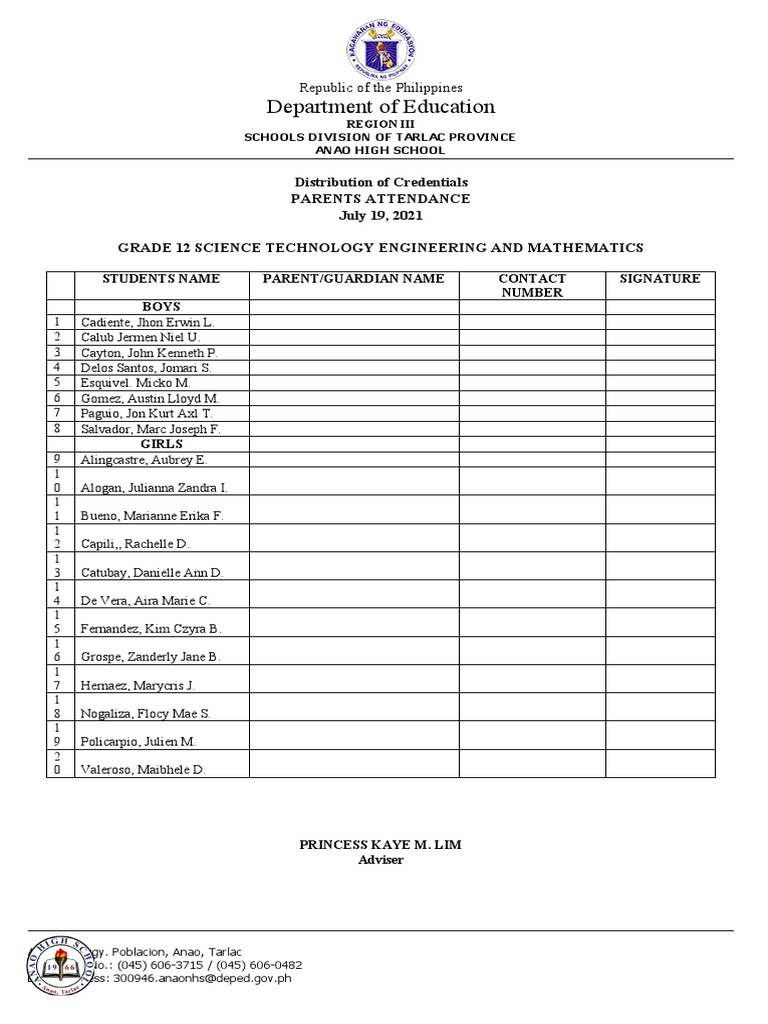 Attendance Clean Up Drive | PDF