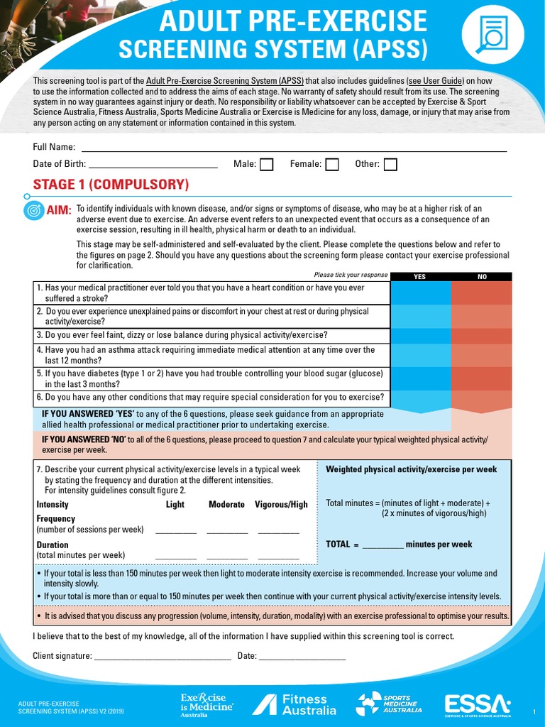 Screening System (Apss) : Stage 1 (Compulsory) | Download Free PDF ...