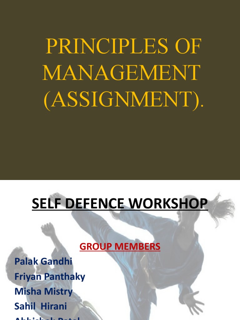 Principles of Management (Assignment) | PDF