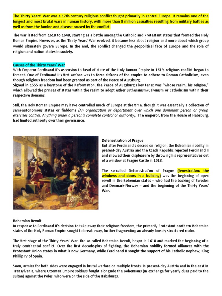 The Thirty Years WAR | PDF | Allies Of World War II | World War II