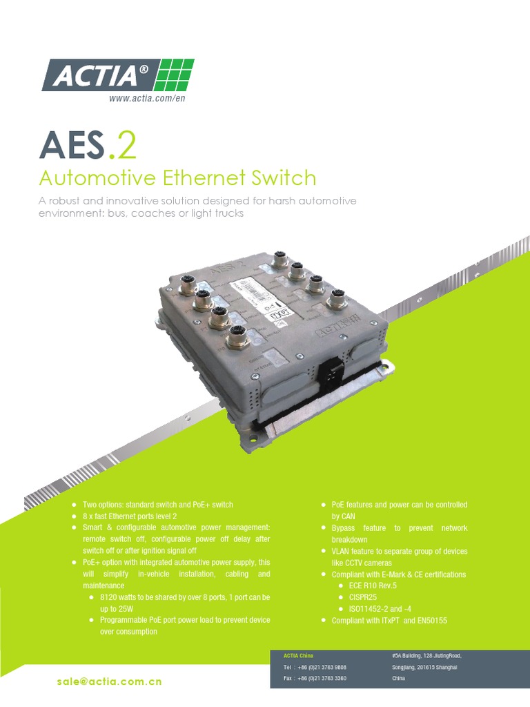 2. ACTIA - AES.2英文版 | PDF | Computer Standards | Telecommunications