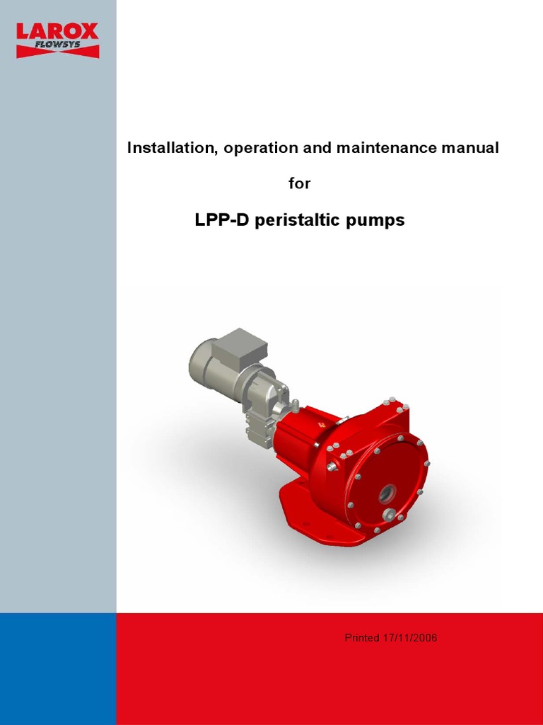Installation, Operation and Maintenance Manual For: LPP-D Peristaltic ...