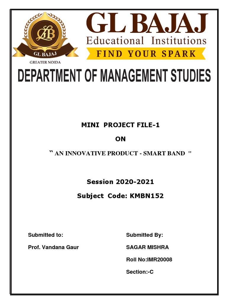 Smart Band Mini Project Report | PDF | Sampling (Statistics) | Thermometer