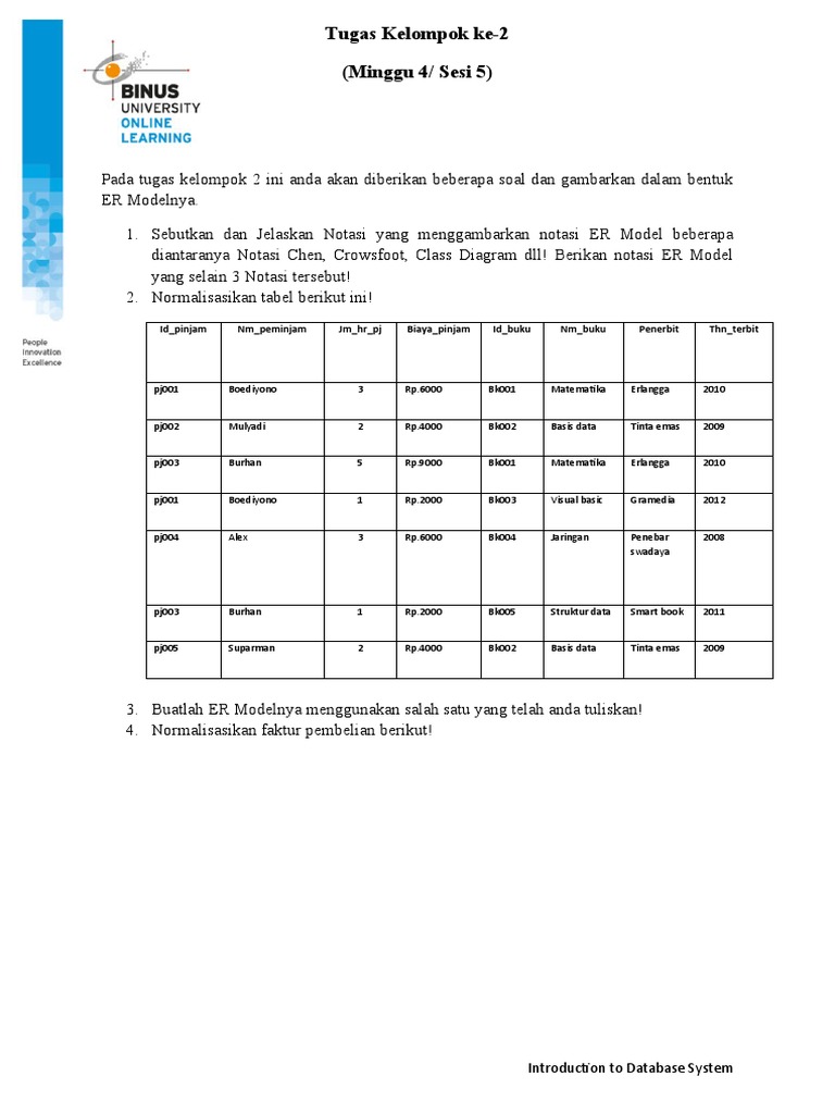 TK2 - Intro To Database | PDF
