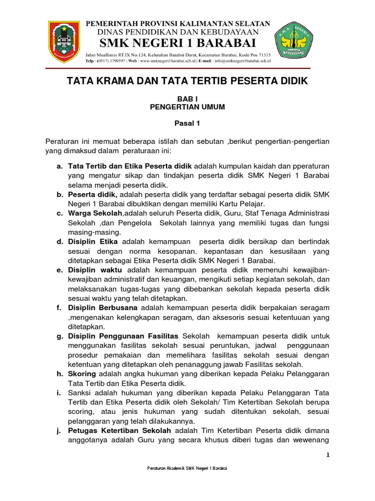 Tata Tertib | PDF