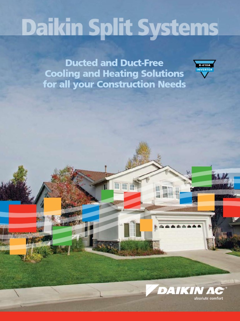 Daikin Split Systems Brochure | PDF | Air Conditioning | Hvac