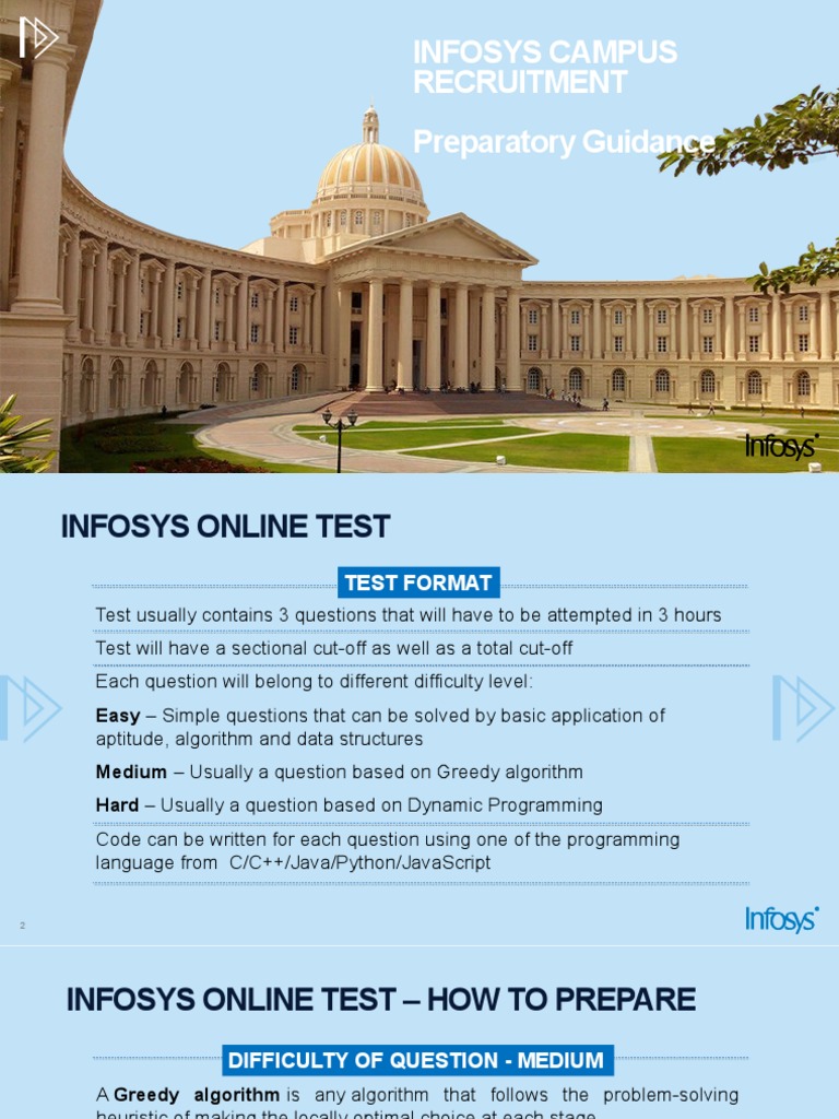 Preparatory Guidance From Infosys - SP and DSE Roles | PDF | Dynamic ...