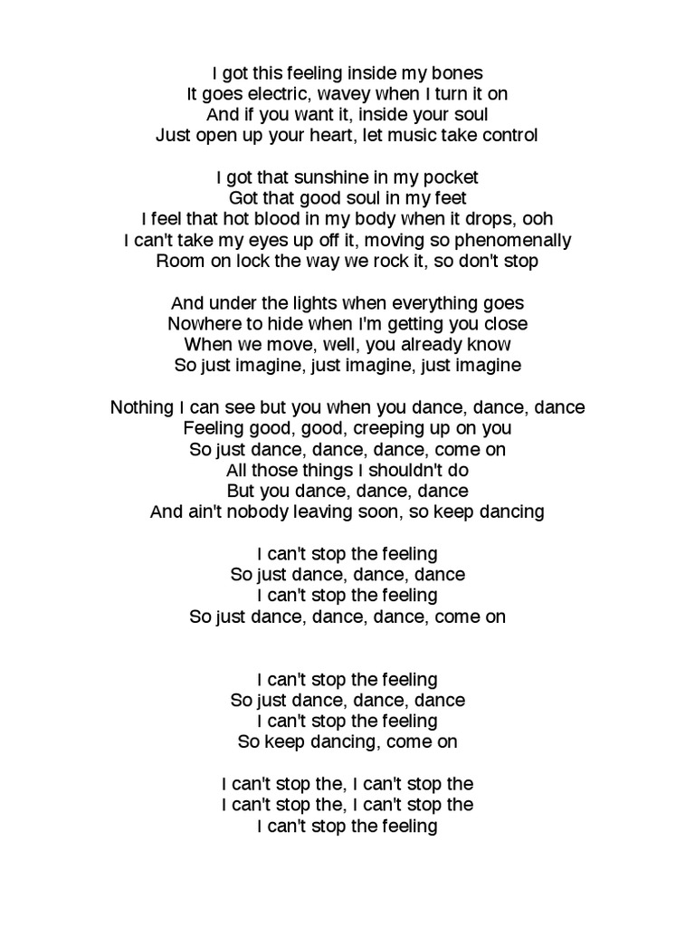 Trolls Can't Stop The Feeling | PDF