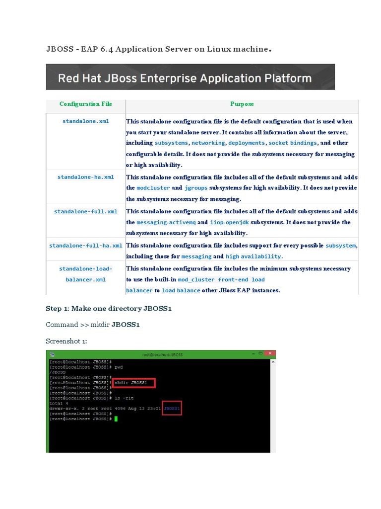 JBOSS 6.4 Installation | PDF | Apache Http Server | Web Server