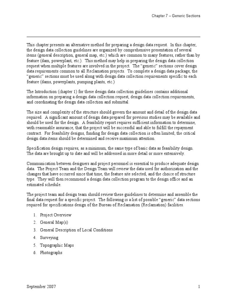 Reclamation Manual | PDF | Topography | Surveying