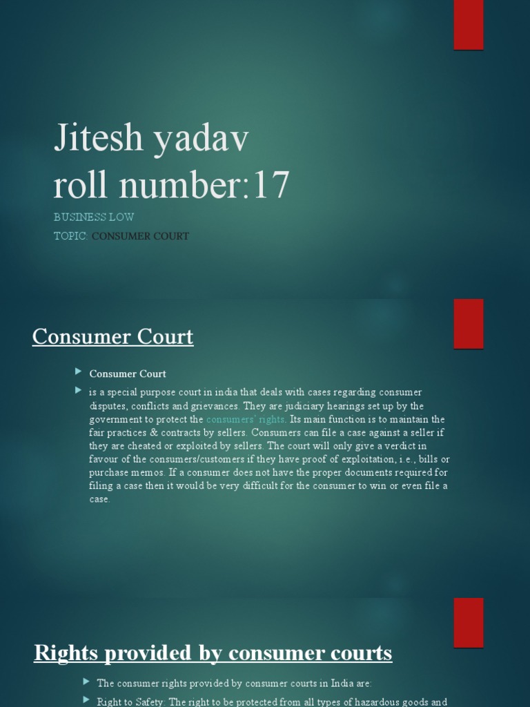 An Overview of Consumer Courts in India: Structure, Rights Provided ...