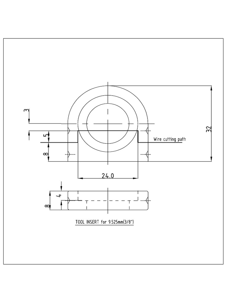 Wire Cut Drawing For 9.525 | PDF
