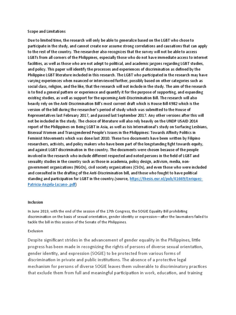 Writing Scope and Delimitation and Significance of The Study | PDF ...