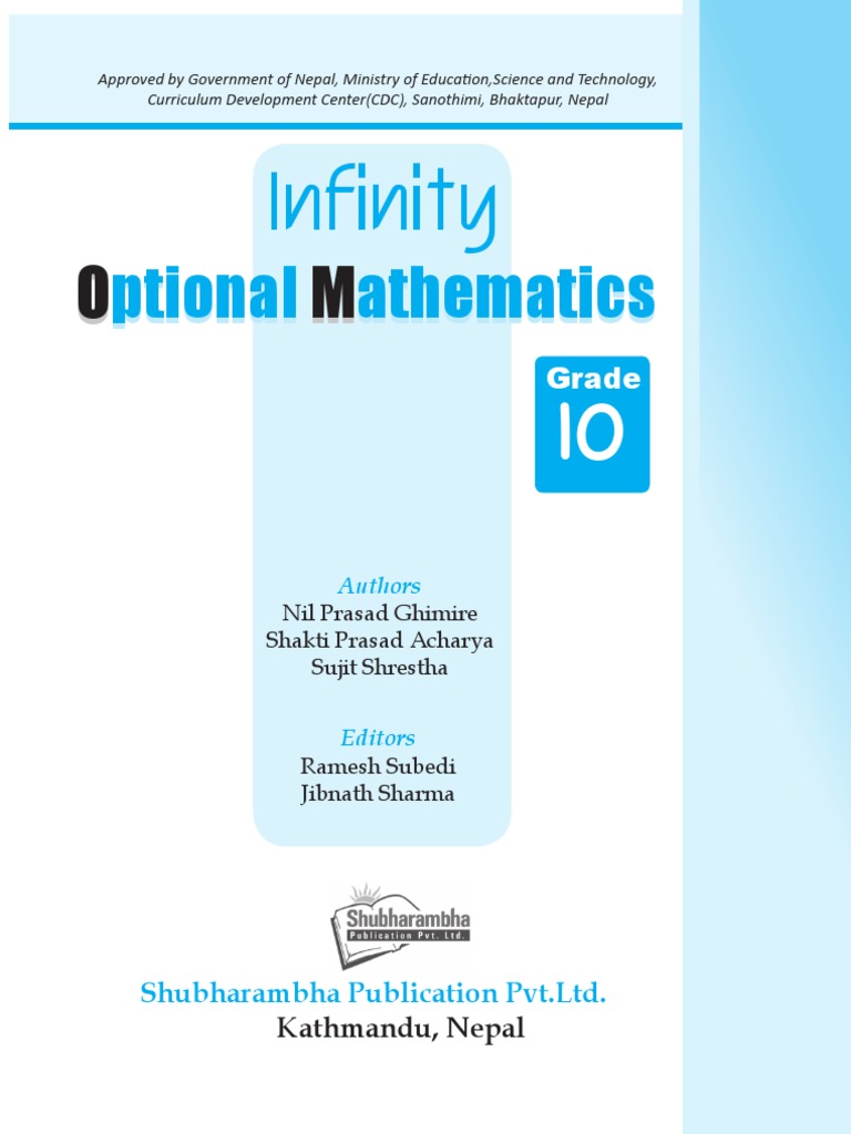 Shubharambha OPT Mathematics 10 Final For CTP 2077 | PDF | Function ...