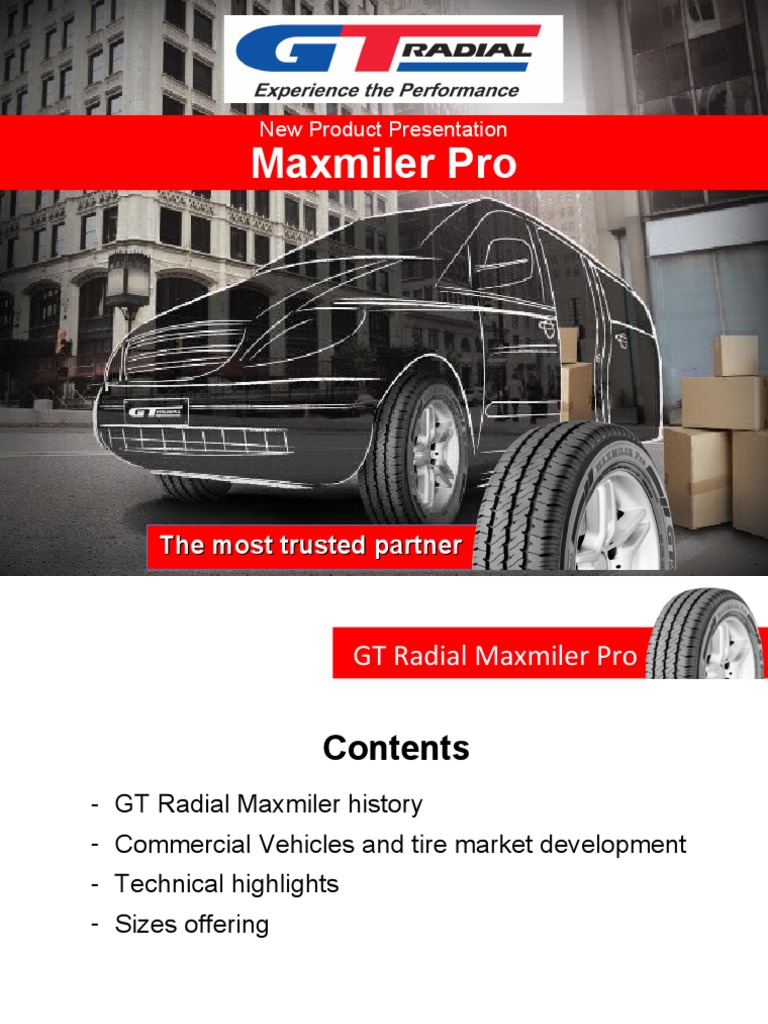 Maxmiler Pro: The Most Trusted Partner | PDF | Tire | Vehicle Industry