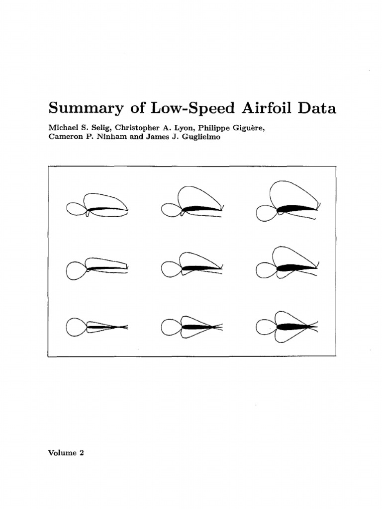 Low Speed Airfoil Data V2 | PDF | Airfoil | Boundary Layer