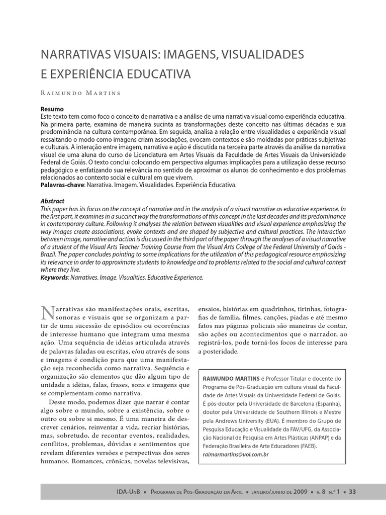 Cópia de MARTINS - Raimundo - Narrativas Visuais - Imagens - Visualidades e Experiência ...