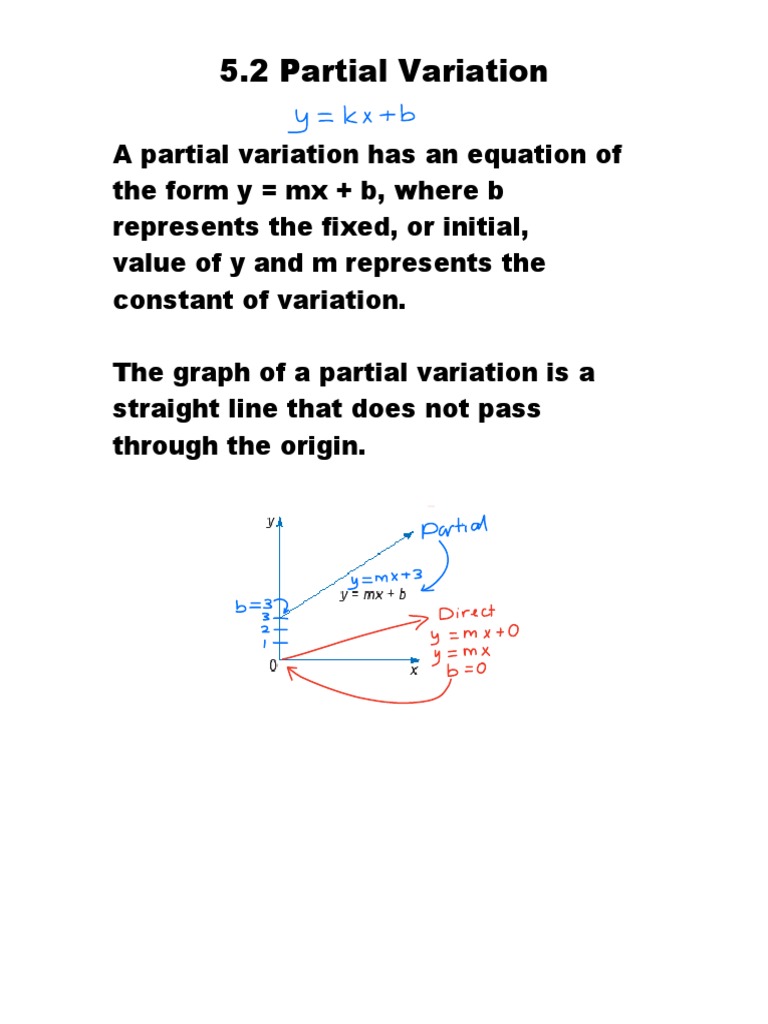 5.2 Partial Variation (Solutions) | PDF