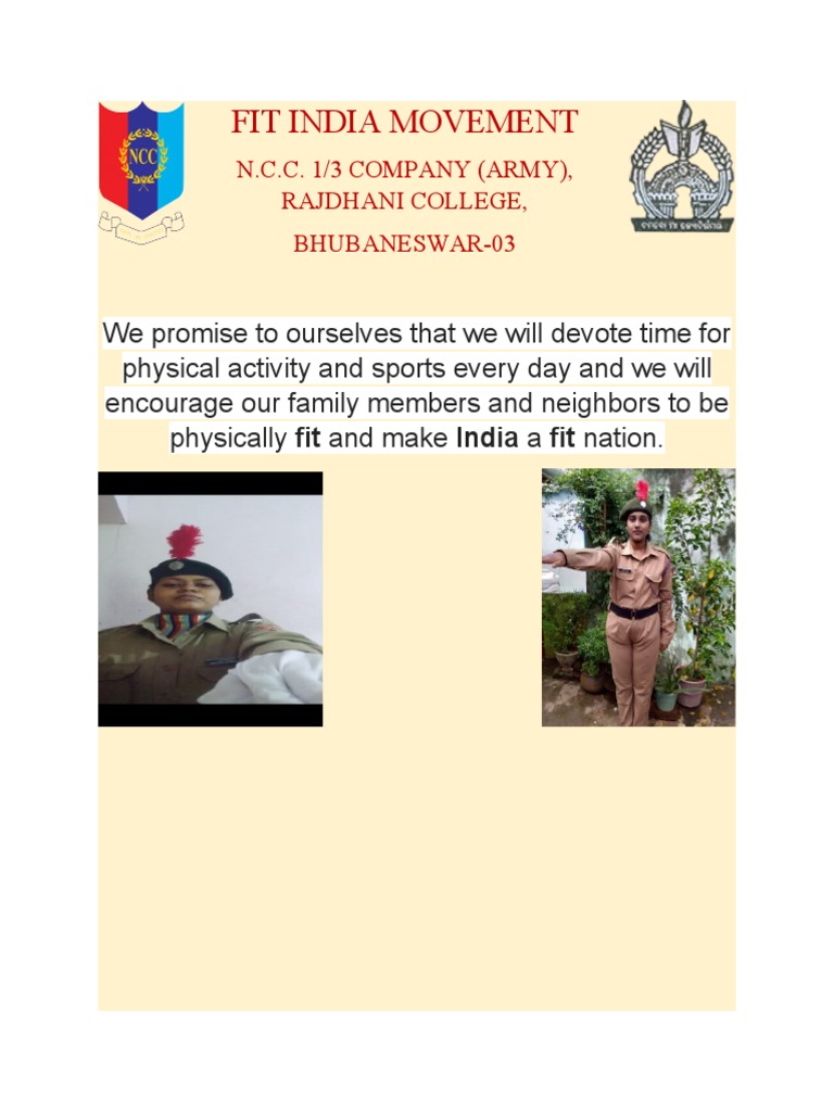 Fit India Pledge | PDF