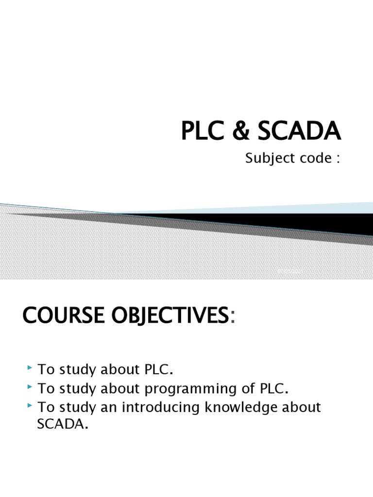 PLC & Scada: Subject Code | Download Free PDF | Programmable Logic ...