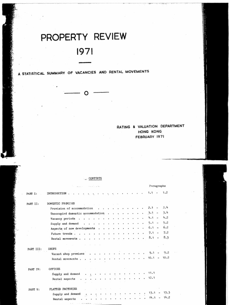 Property Review: A Statistical Summary of Vacancies and Rental ...