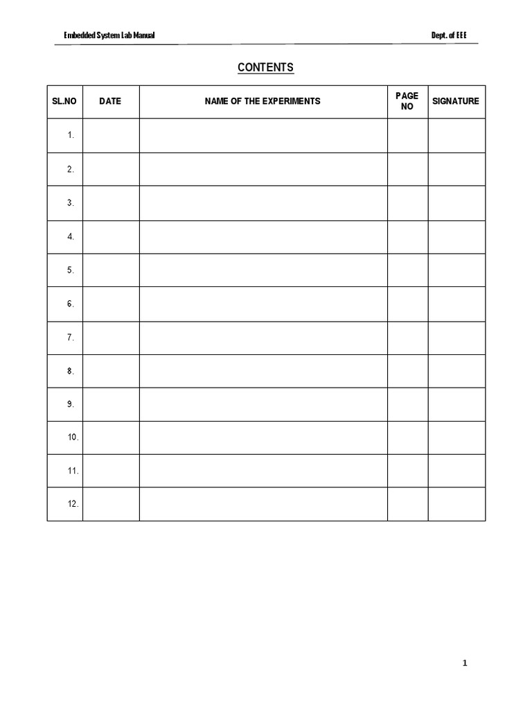 Embedded Lab Manual | PDF | Microcontroller | Office Equipment Embedded Lab Manual | PDF | Microcontroller | Office Equipment