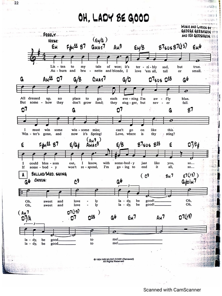 Oh Lady Be Good | PDF