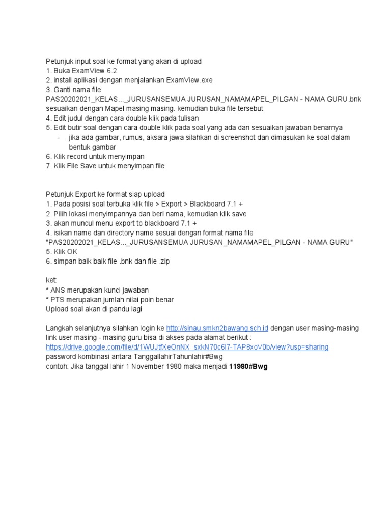 Petunjuk Edit Soal | PDF