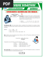 Unidades Químicas de Masa - QUIMICA | PDF | Mole (Unidad) | Masa