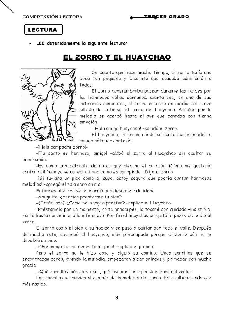 Comprension Tercero | PDF | Hansel y Gretel | Alimentos